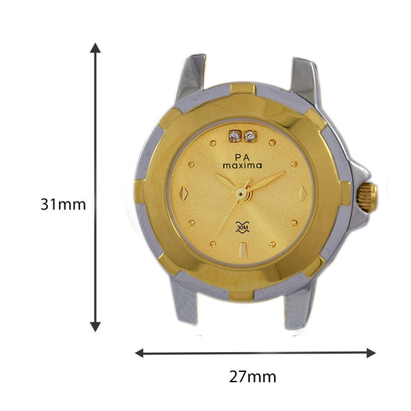 Maxima GOLD Women Gold Dial Analogue Watch - 45345CMLT