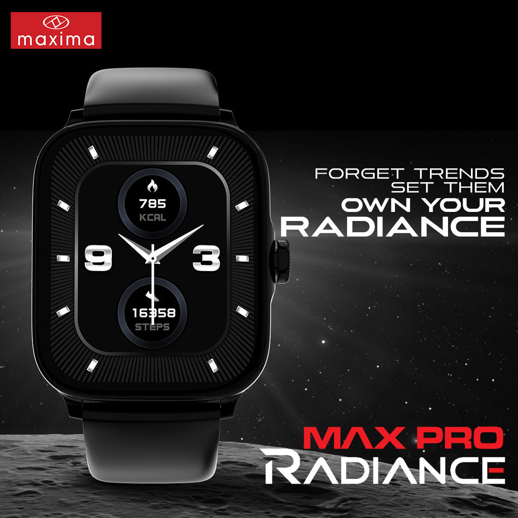 Maxima Max Pro Radiance Smart watch comes with 1.83" Ultra HD display
