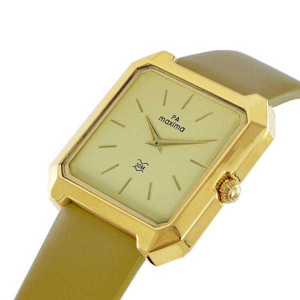 Maxima GOLD Women Gold Dial Analogue Watch - 58192LMLY