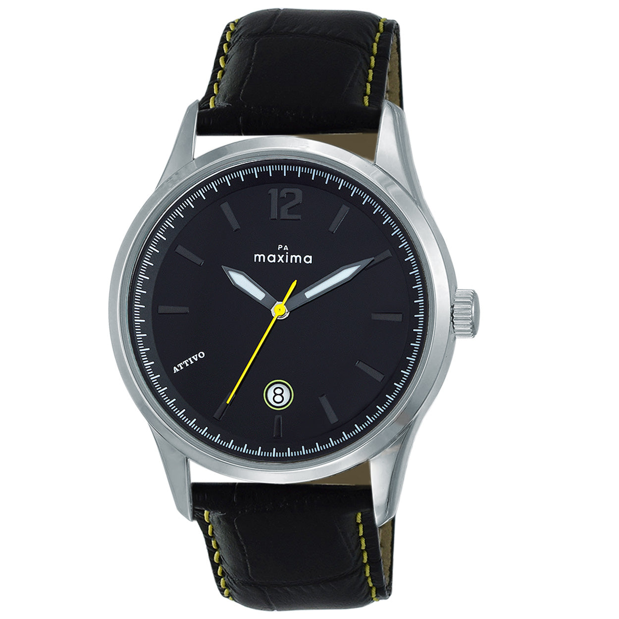 Maxima ATTIVO Men Black Dial Analogue Watch - 58505LMGI