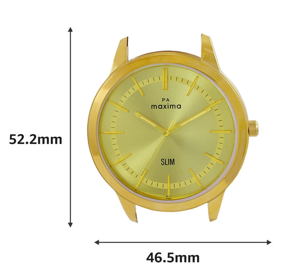 Maxima GOLD Men Gold Dial Analogue Watch - 66411LMGY